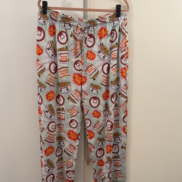 Maruchan | Pants | Fun Noodle Print Mens Pajama Pants White And Red ...